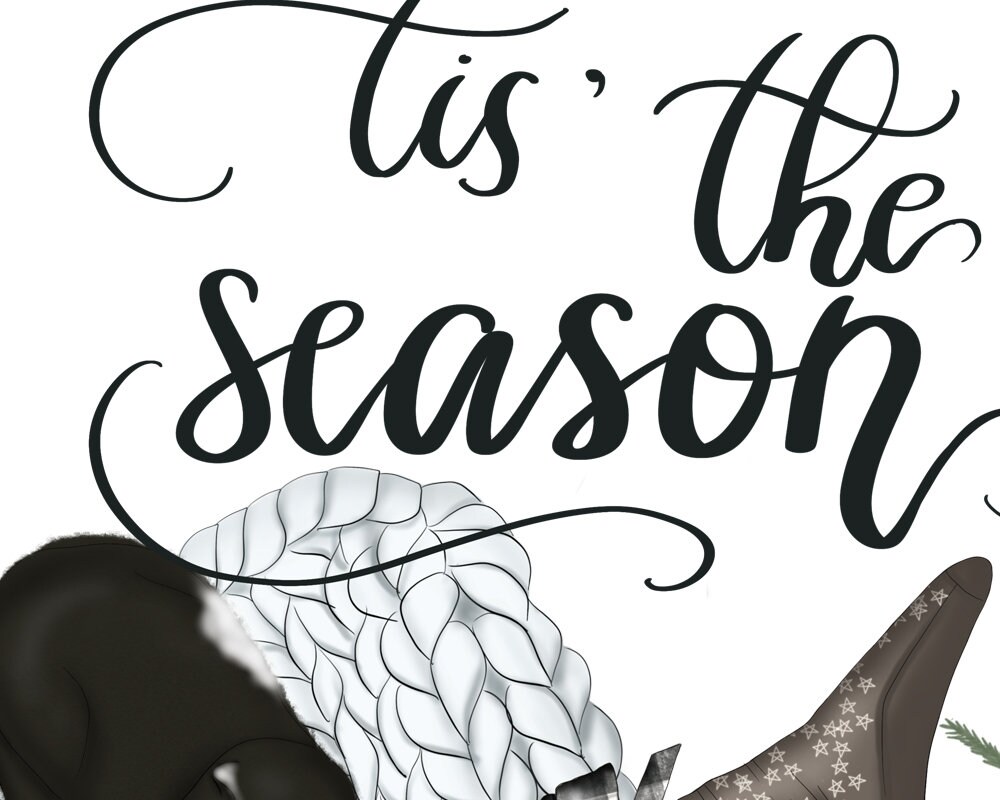 Christmas Designs Holiday Quote Tis the Season Winter - Etsy