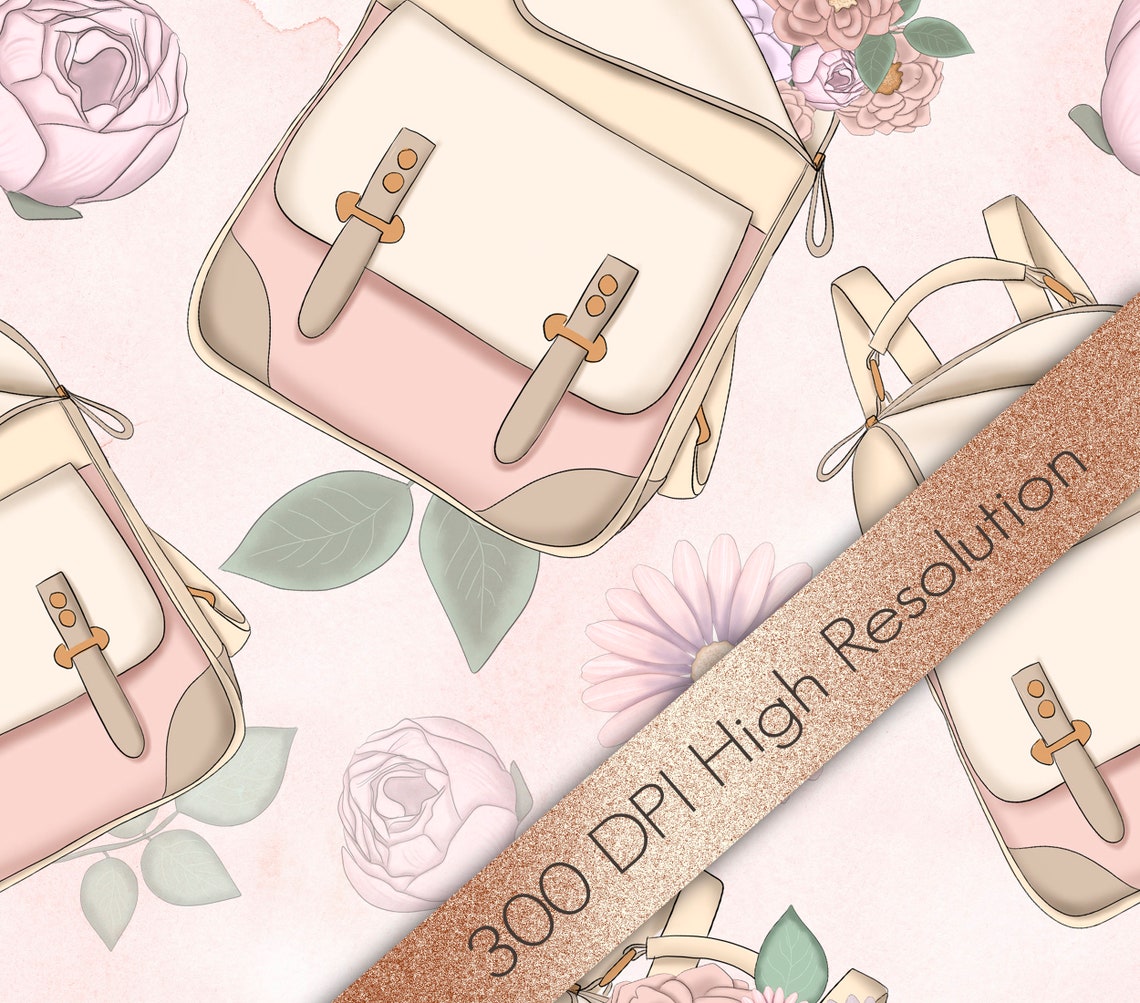 Girly Digital Paper Spring Patterns Planner Papers Seamless - Etsy