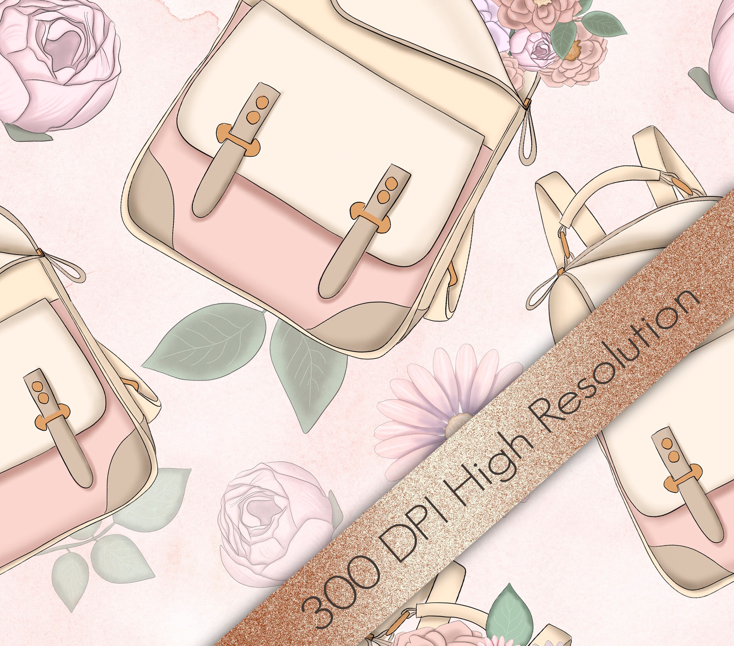 Girly Digital Paper Spring Patterns Planner Papers Seamless - Etsy