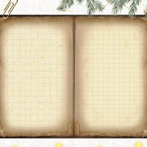 Vintage Graph Paper Kit, Printable Aged Grid Ephemera for Junk Journals ...