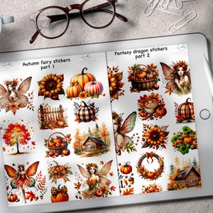 Autumn Fairy Digital Sticker Pack for Goodnotes Planner | Cozy iPad ...