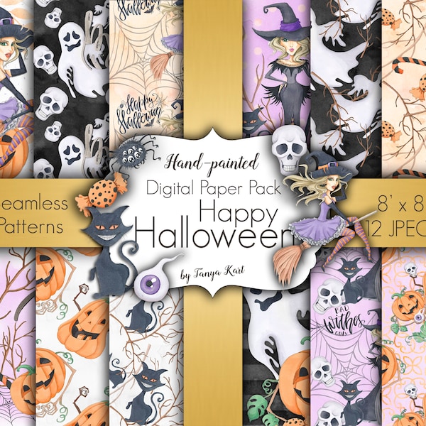 Halloween Paper Pack - Etsy