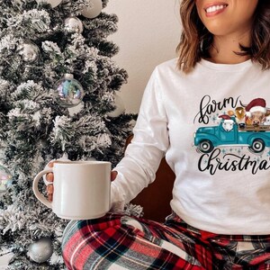 Farm Christmas, Png Sublimation, Farm Life, Christmas Old Truck, Farm ...