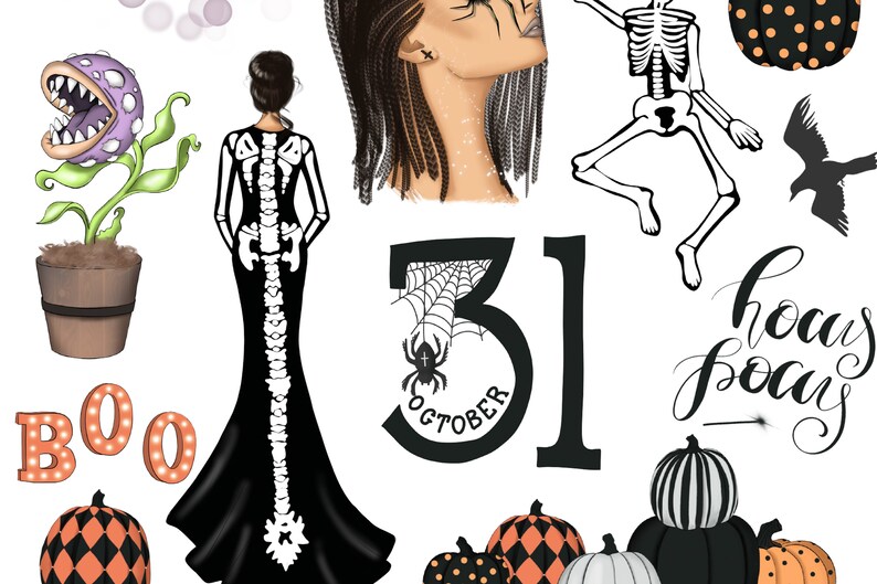 Halloween Digital Planner Stickers for Goodnotes Halloween - Etsy
