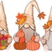Fall Gnomes Clipart, Nordic Gnomes Clipart, Thanksgiving Gnomes ...