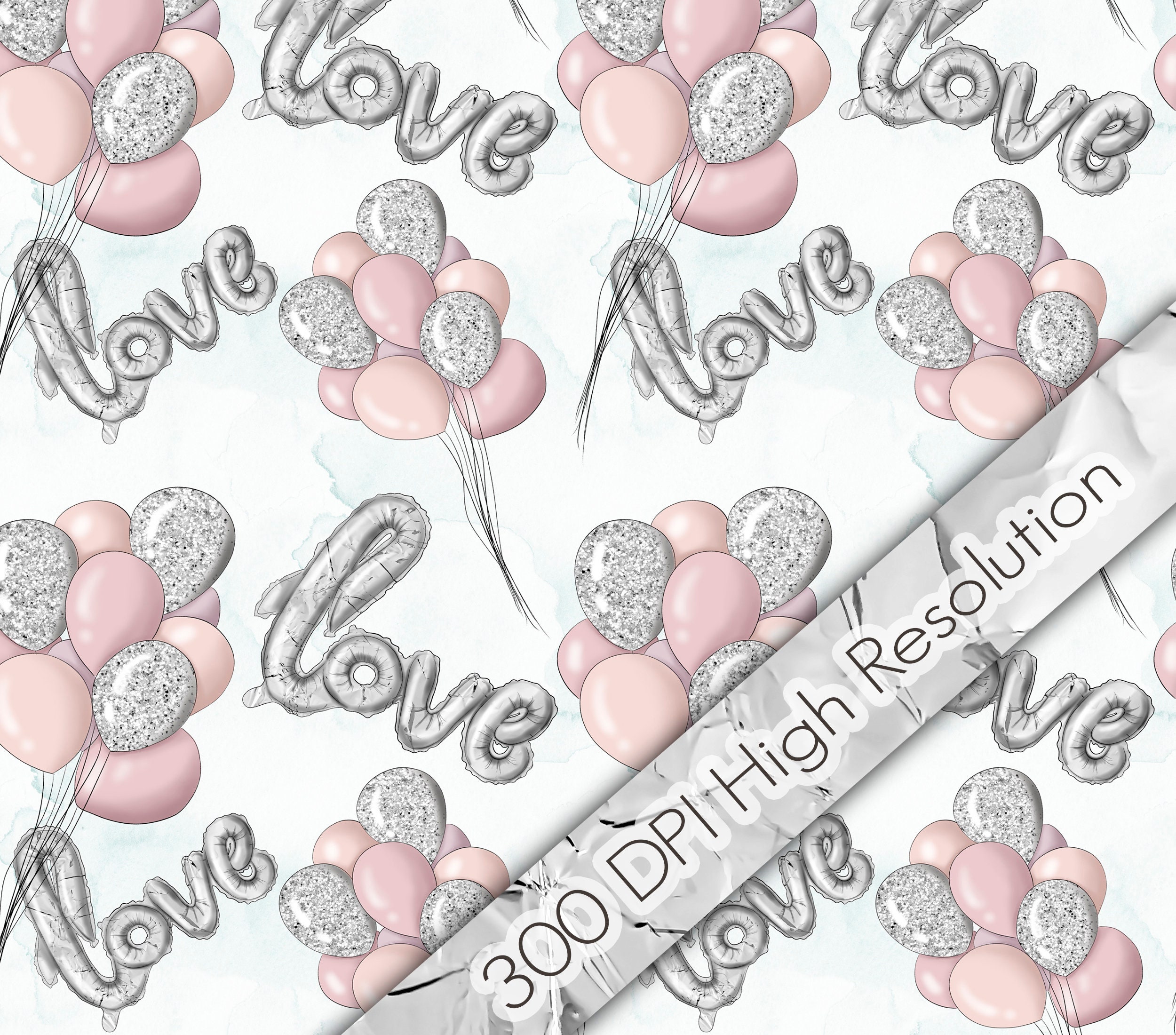 Girly Digital Paper Love Patterns Valentine Papersfashion - Etsy