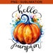 Hello Pumpkin PNG Digital Download, Colorful Pumpkin for Digital ...
