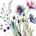 Meadow Flowers, Floral Clipart, Spring Design Png, Spring Flowers ...