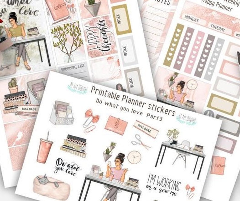 Happy Planner Stickers Weekly Stickers Planner Girl | Etsy