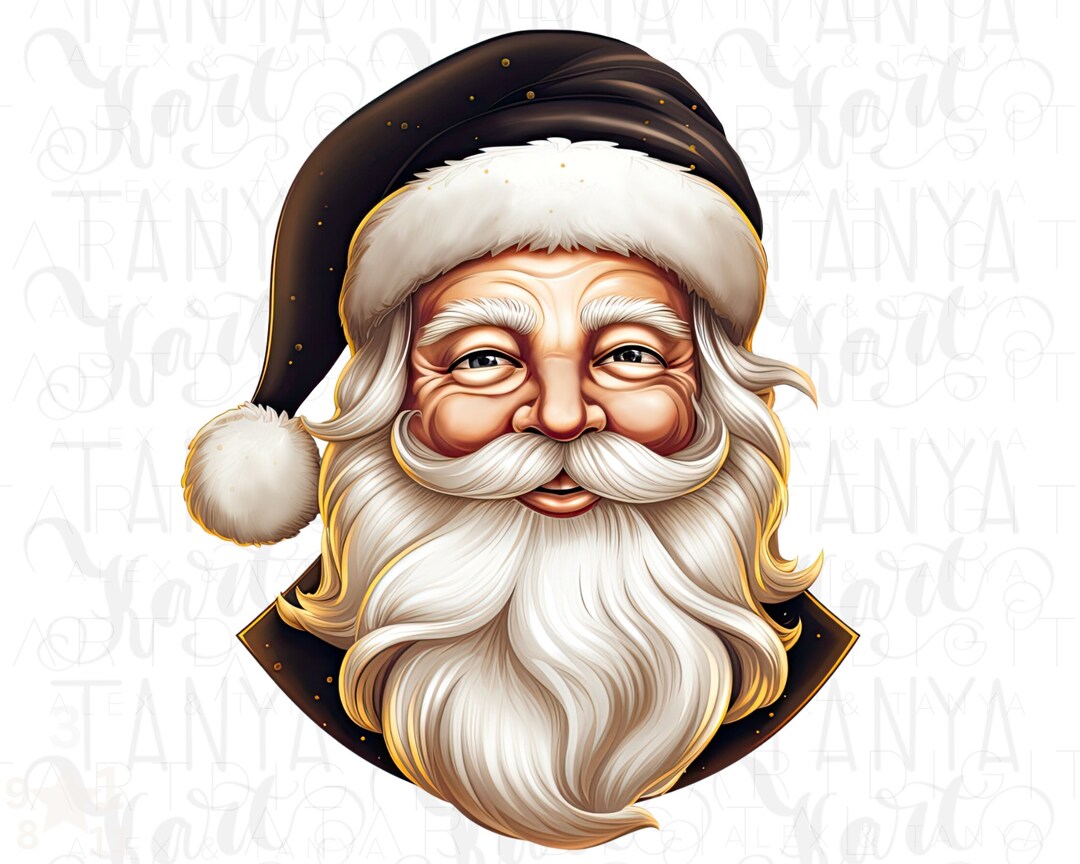 Digital Christmas Png Santa Claus, Merry Christmas Design, Groovy ...
