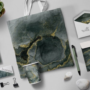 Green and Gold Papers, Gold Shine,green Digital Paper, Green Agate ...