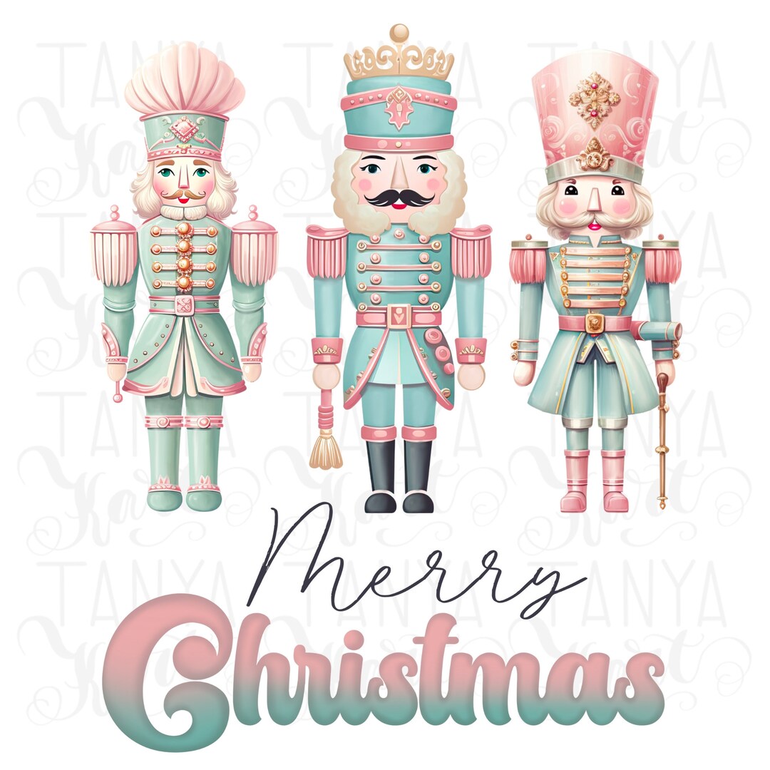Blue Christmas Nutcracker PNG, Pastel Winter Graphics for T-shirts ...