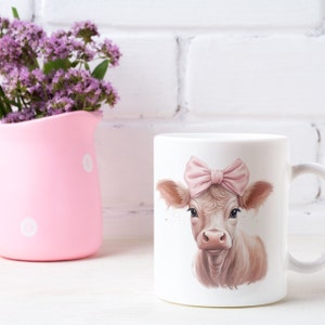 Little Pink Cow PNG: Digital Download for Sublimation or Tshirt Designs ...