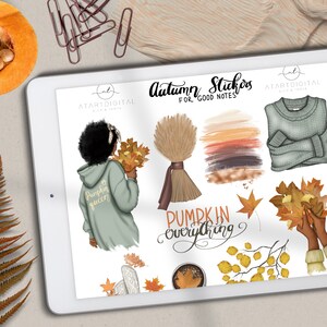 Fall Digital Planner Goodotes Stickers, iPad Planner, Autumn Goodnotes ...