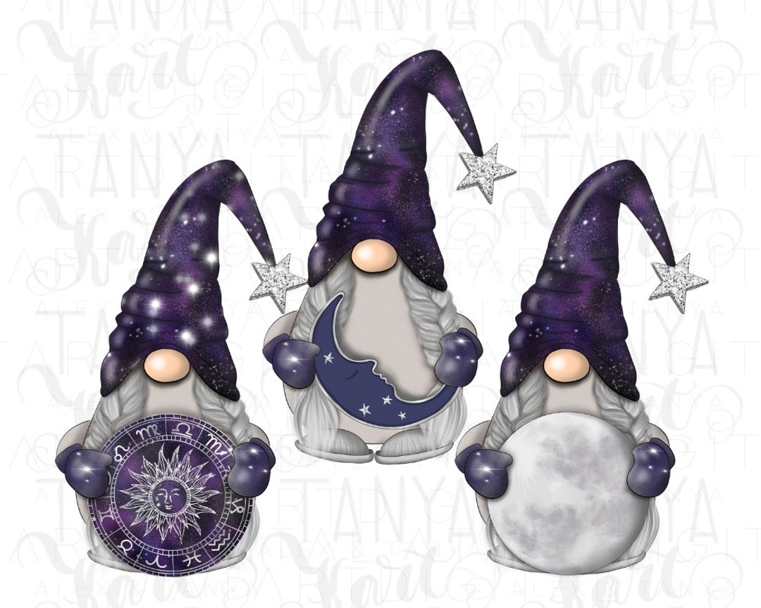Celestial Gnomes, Png Sublimation,nordic Gnomes,galaxy Gnomes,star ...