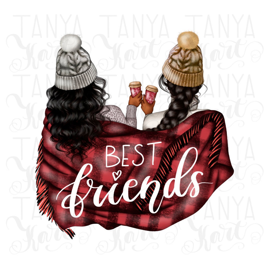 Best Friends Sublimation Designs, Red Buffalo Plaid Png Christmas ...