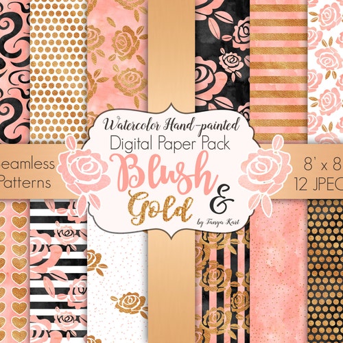 Girly Paper Pack Seamless Patterns Casino Digital Paper | Etsy