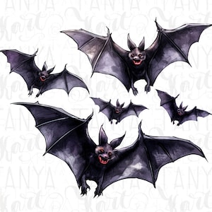 Seasonal Scary Bats PNG, Spooky Halloween Holiday Graphics, Mysterious ...
