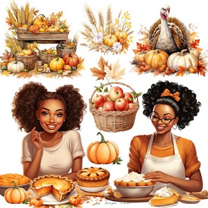 Thankful Fall Farmhouse Clipart Bundle, Instant Download Digital PNG ...