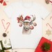 Digital Deer Sublimation Print File Printable Christmas Deer Graphic PNG Download Red Deer ...