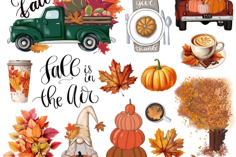 Hello Fall Goodnotes Digital Planner Stickers Autumn Goodotes - Etsy