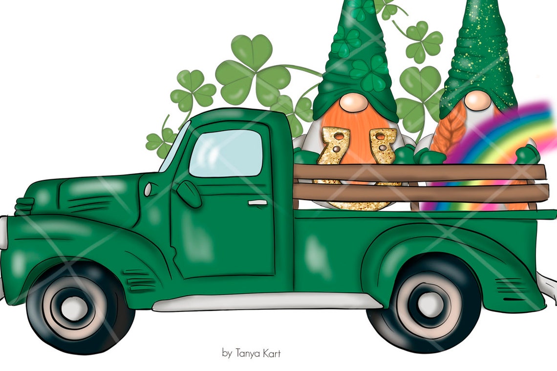 St Patricks Day Clipart Nordic Gnomes Planner Icons March | Etsy