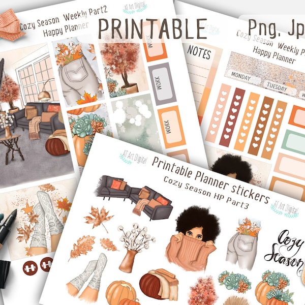 Autumn Stickers - Etsy