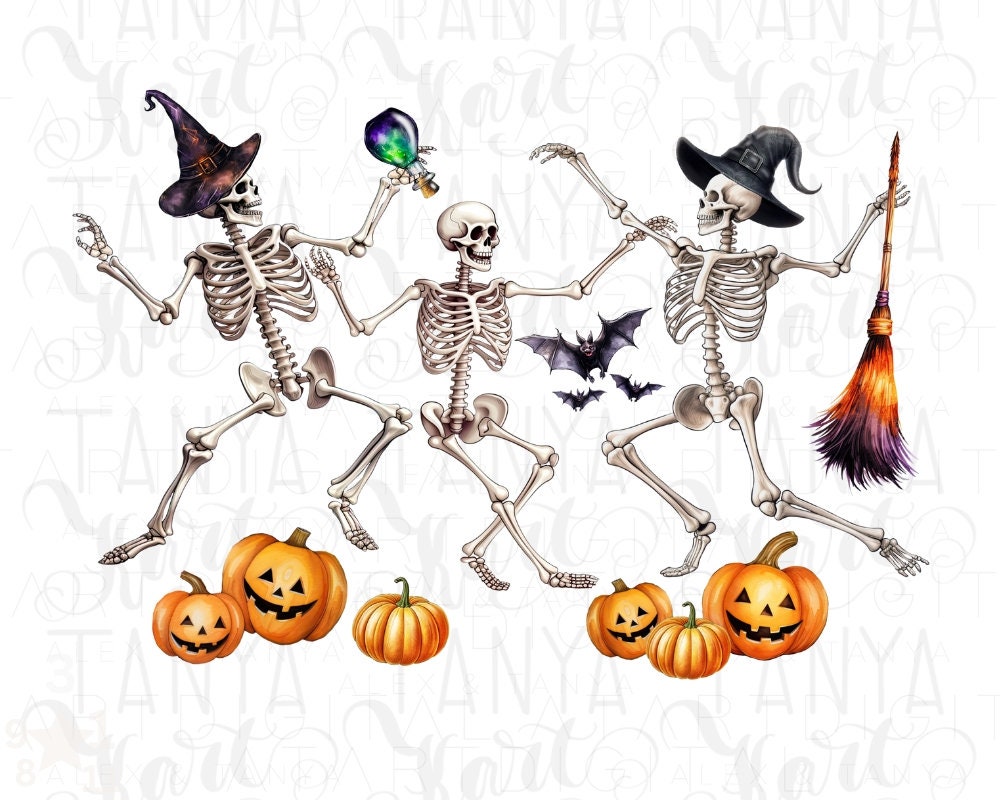 Dancing Skeleton Cartoon