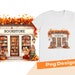 Fall Bookstore Png Download, Autumn Sublimation Print for Book Lovers ...