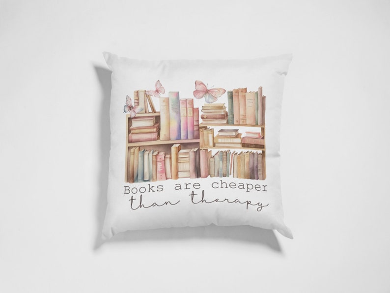 Books Are Cheaper Than Therapy Png Instant Download for Book Lovers ...