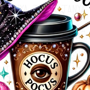 Hocus Pocus I Need Coffee to Focus, Digital Print, Sublimation PNG for ...