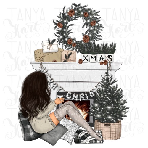 Winter Scene Merry Christmas Sublimation Png Sub Transfers - Etsy