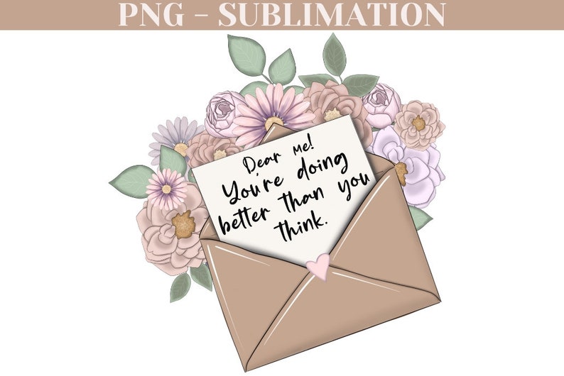 Motivational Sticker Dear Me Png for Journal Stickers Self - Etsy