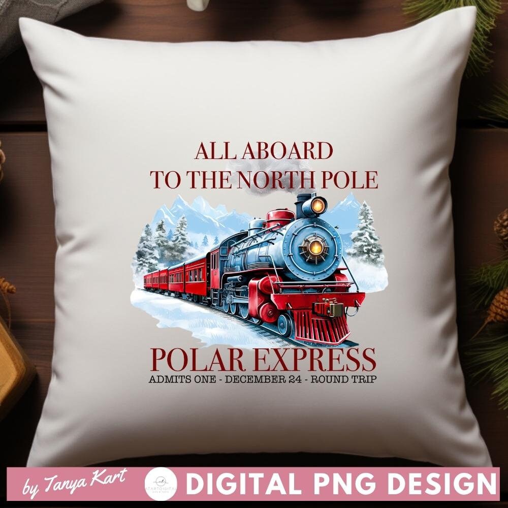 Polar Express PNG, Merry Christmas Sublimation Design, Instant Download ...