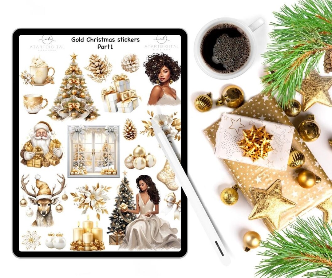 Christmas Digital Planner Sticker Pack for Goodnotes, Notability ...