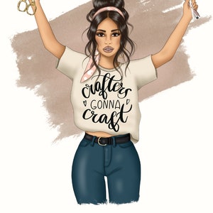 Crafting Queen Png Sublimation Gift for Crafter Png, Crafters Gonna ...