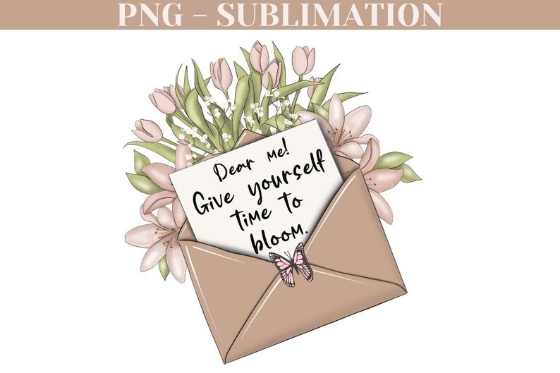 Motivational Sticker Dear Me Png Self Love Sticker for - Etsy