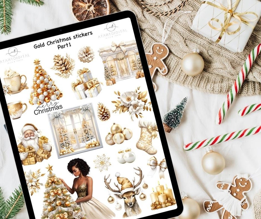 Christmas Stickers Bundle for Goodnotes, Digital Planners, and ...