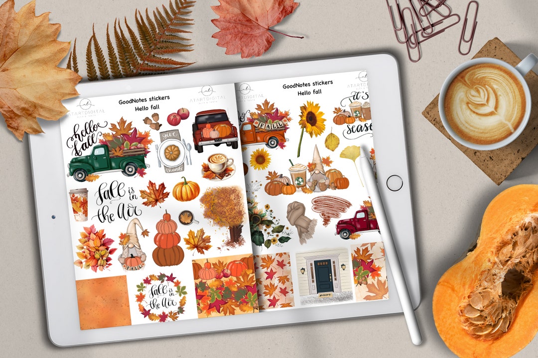 Hello Fall Goodnotes Digital Planner Stickers, Autumn Goodotes Icons ...