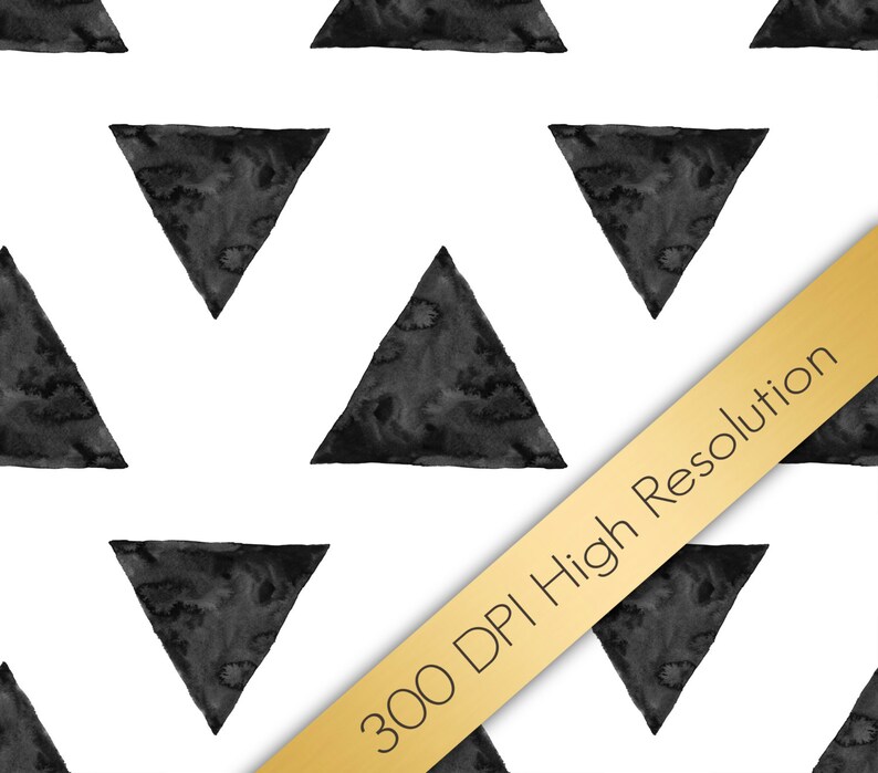 Monochrome Paper Black and White Seamless Patterns Abstract | Etsy