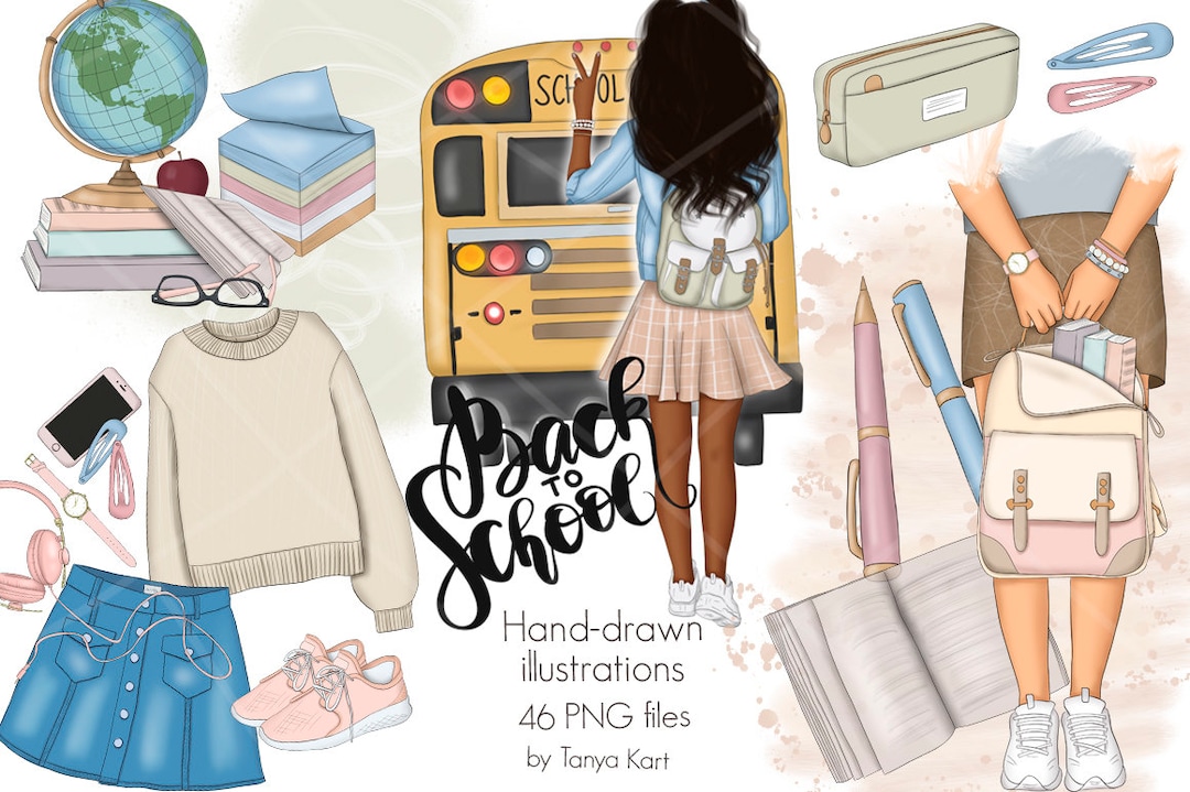 Back to School Clipart, Students, Backpacks, and Educational Designs ...