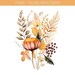 Autumn Flower Digital Download: Fall Floral Graphic for Planner ...