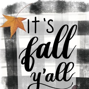 Its Fall Yall Png Sublimation Download, Buffalo Plaid Pumpkin Patch ...