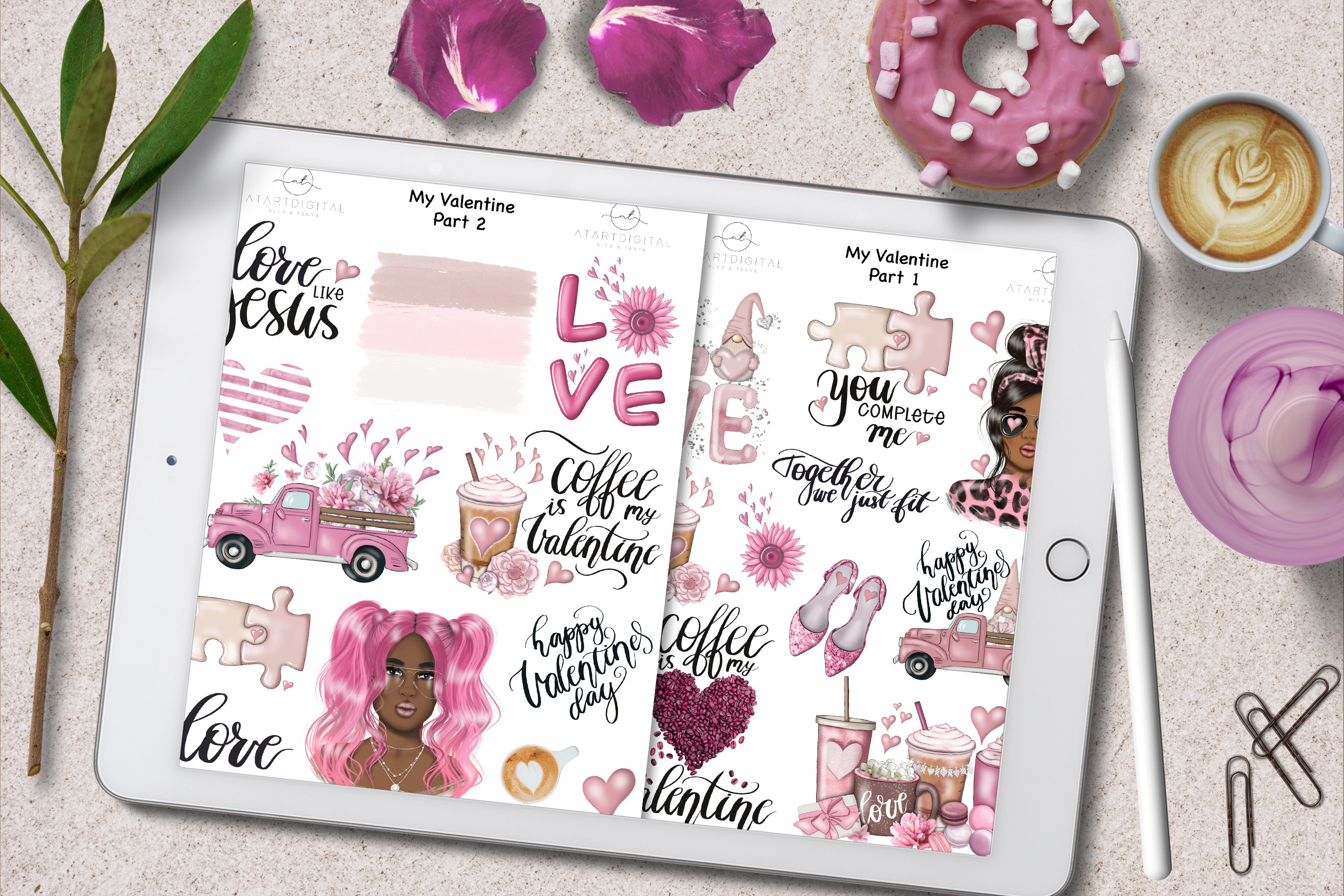 Valentine's Day Goodnotes Love Icons Goodnotes Stickers - Etsy