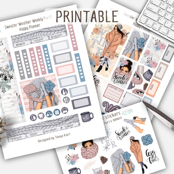 Happy Planner Weekly Stickers - Etsy