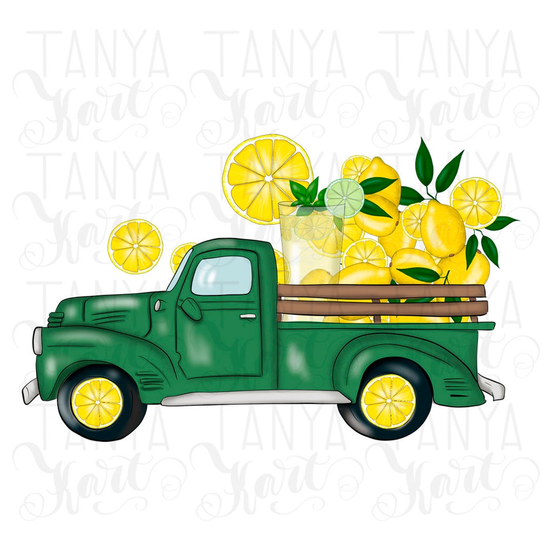 Lemonade Truck, Sublimation File, Summer Sublimation, Print T-shirt ...