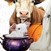 Halloween Farm Animals Png Spooky Season Farm Designs for - Etsy