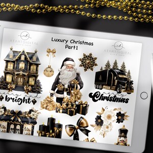 Luxury Gold Christmas Stickers for Digital Planner | Goodnotes Sticker ...