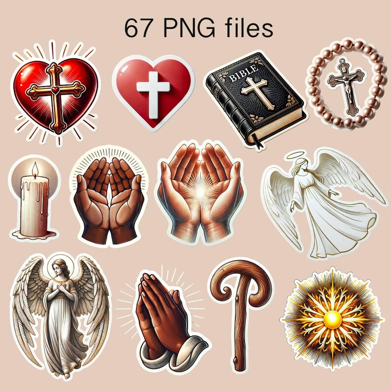 Faith Planner Icons, Bible Stickers, Christian Icons, Bible Reminders ...
