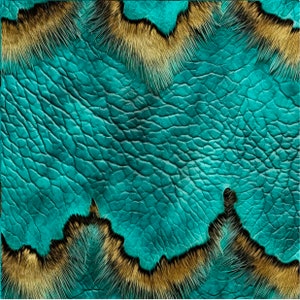 Cowhide Western Turquoise Digital Papers Designs, Cowhide Pattern Jpg ...